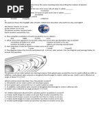 Earth's Rotation & Revolution Quiz | PDF | Rotation | Earth