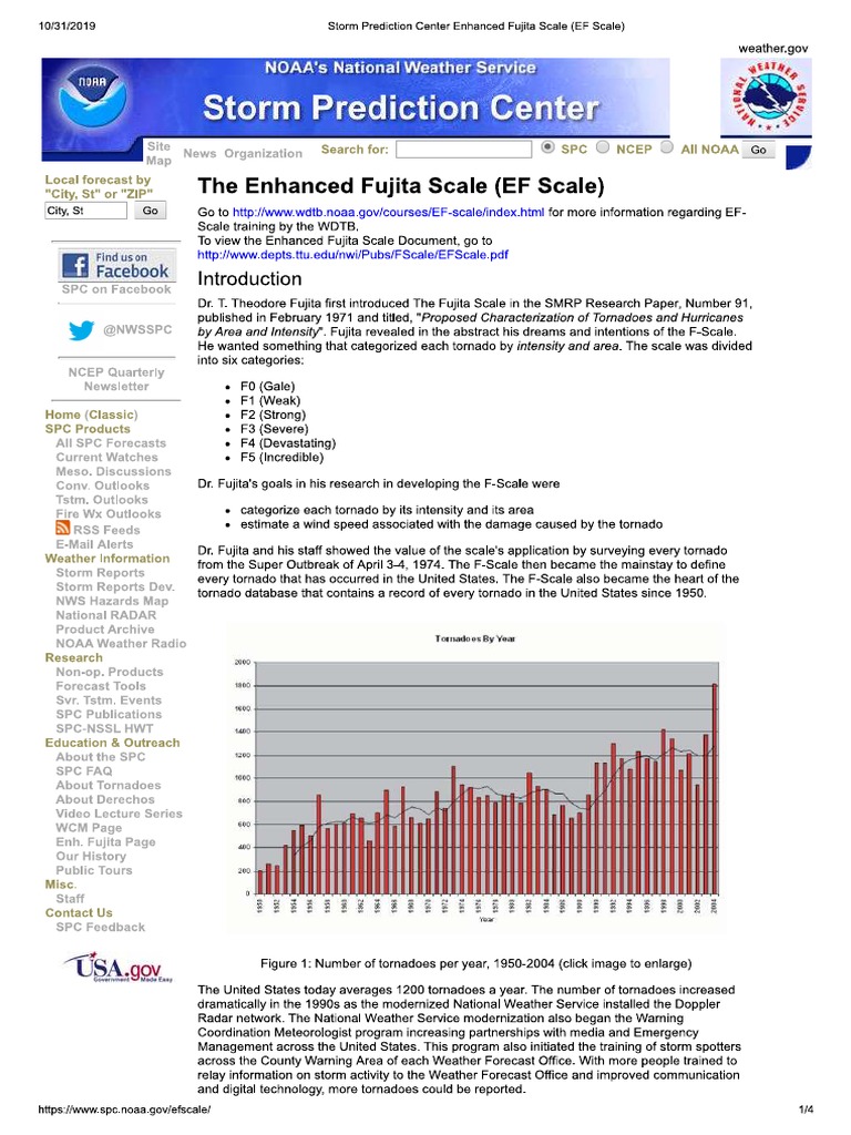 The Enhanced Fujita Scale (EF Scale) PDF | PDF