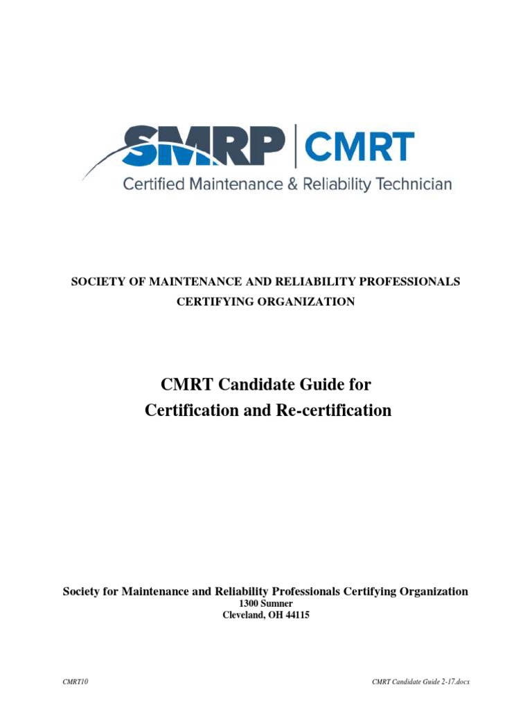 CMRT Certification Guide | PDF | Professional Certification | Test ...
