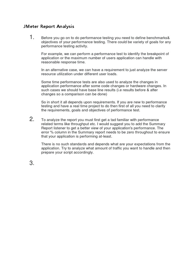JMeter Report Analysis Guide | PDF