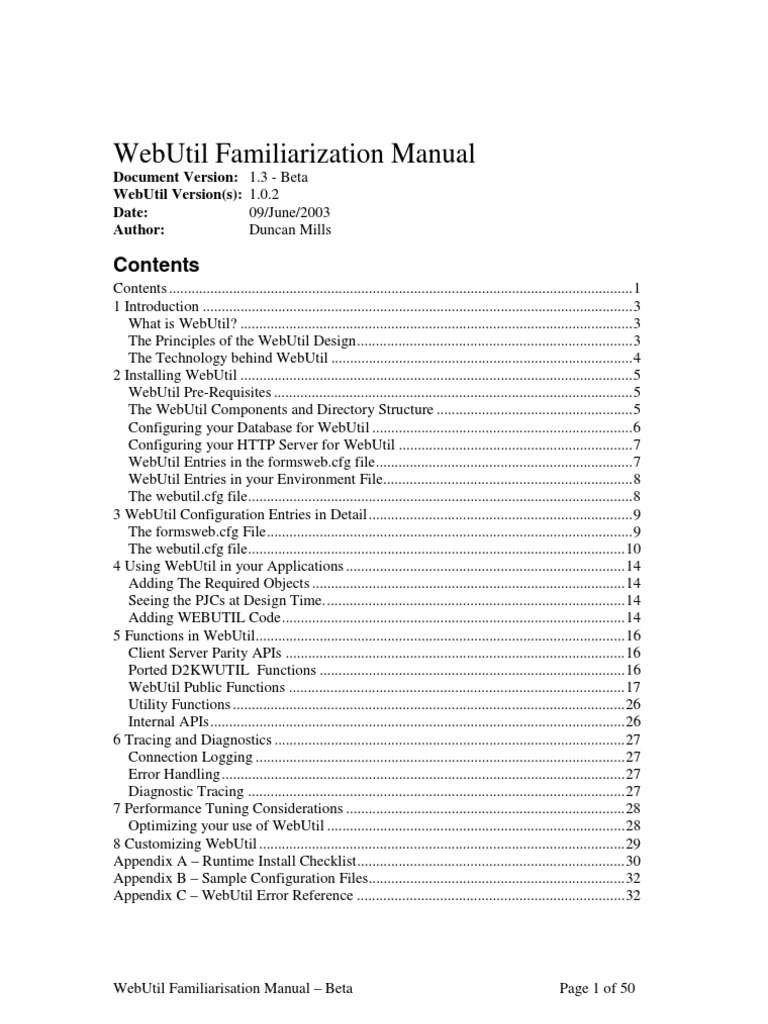 Webutil Manual | PDF | Parameter (Computer Programming) | Library (Computing)