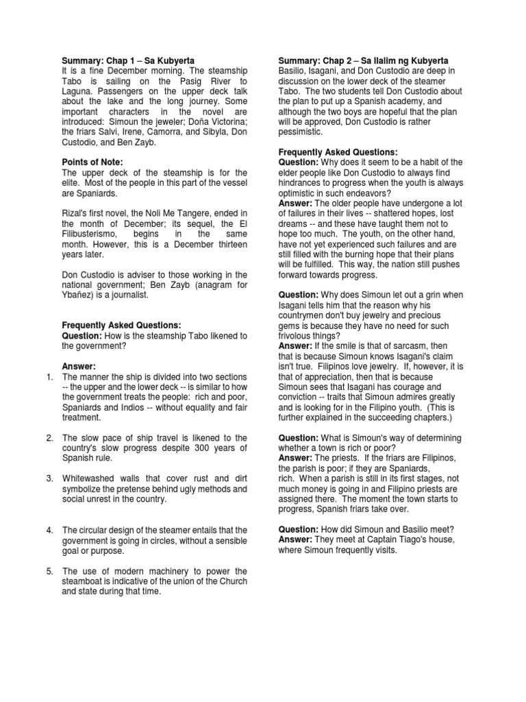 Summaries of El Fili | PDF