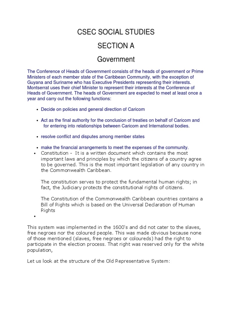 CSEC Social Studies Notes | PDF | Atmosphere Of Earth | Greenhouse Effect