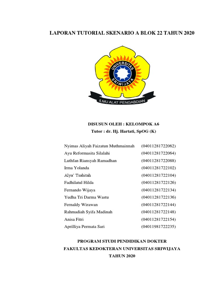 Laporan Tutorial Skenario A Blok 22 2020 | PDF