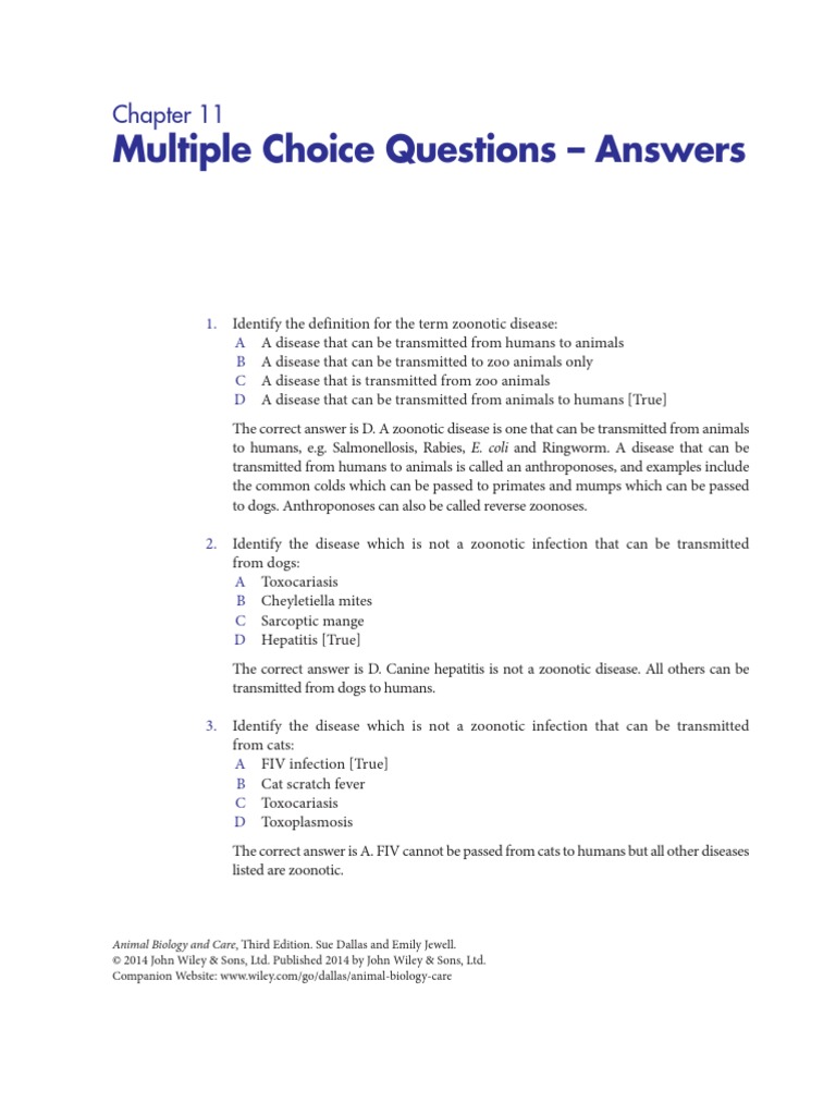Multiple Choice Questions - Answers PDF | Download Free PDF ...