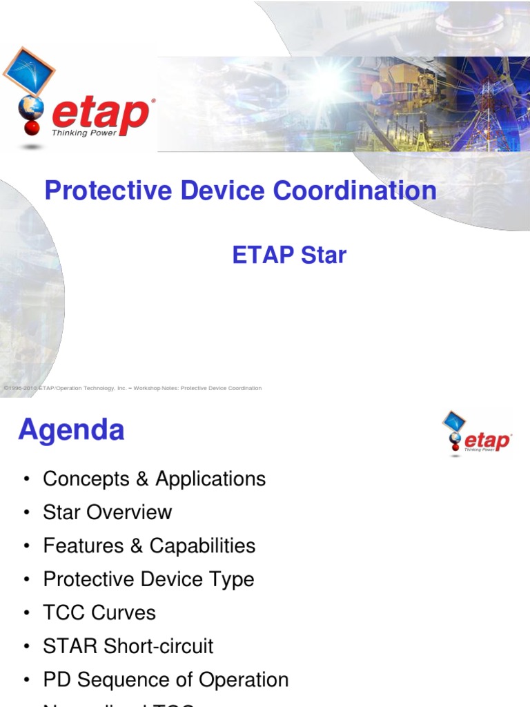 Protective Device Coordination ETAP Star PDF | PDF | Fuse (Electrical) | Electric Motor