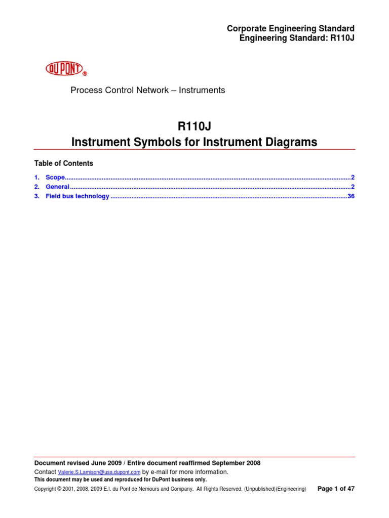 R110J Instrument Symbols PDF | PDF | All Rights Reserved | Gas ...