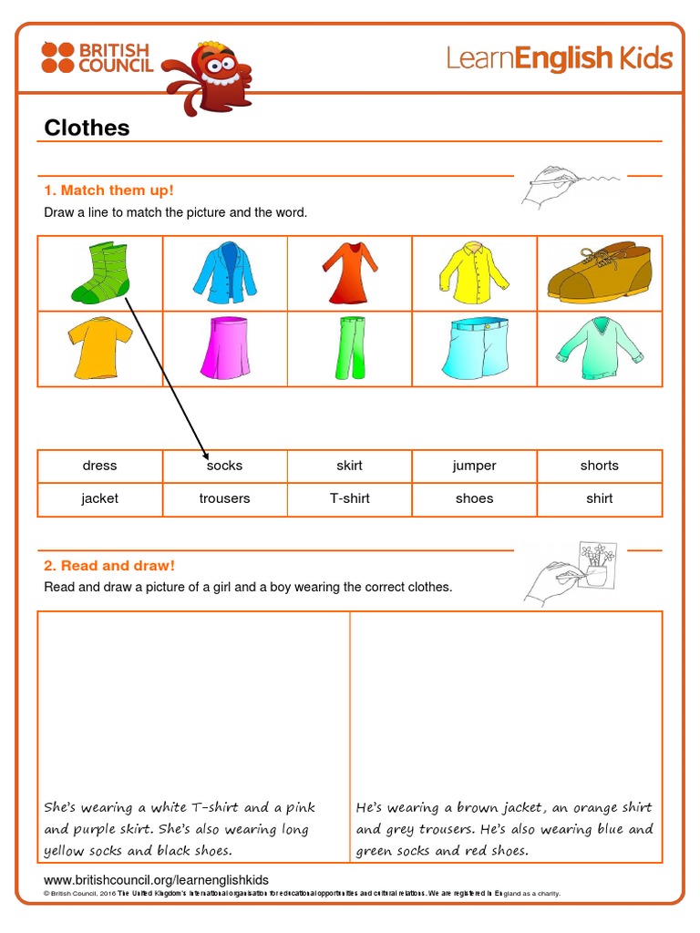 Worksheets Clothes PDF | PDF | Dress Codes | Clothing