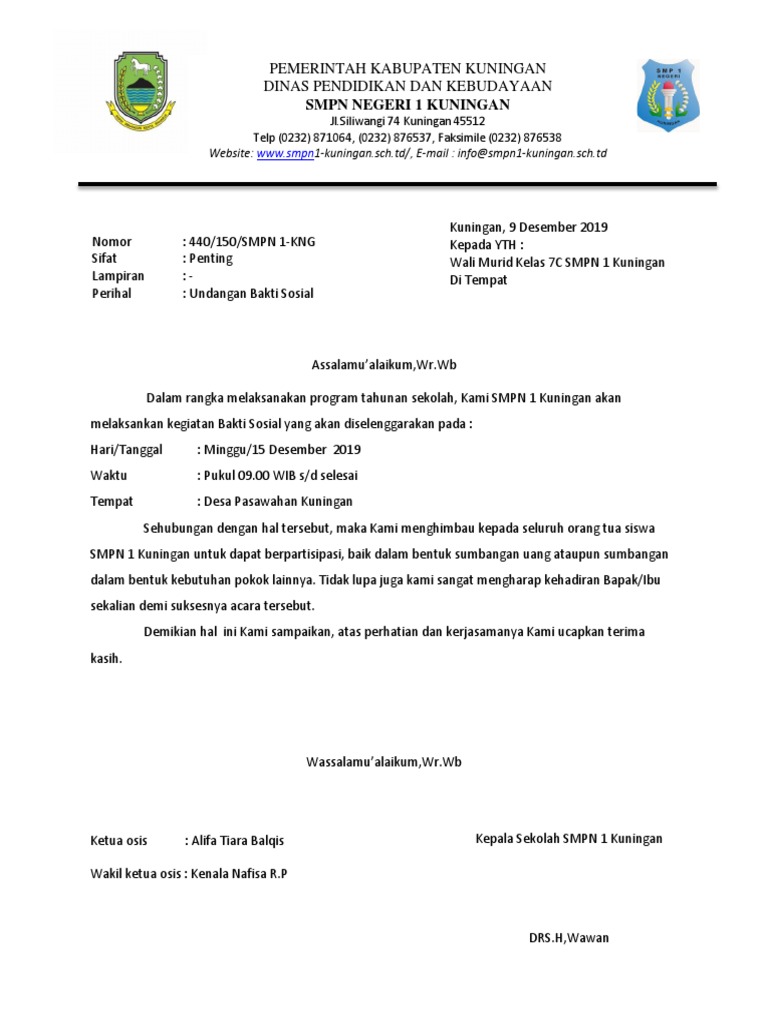 Contoh Surat Resmi | PDF