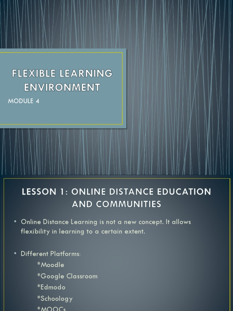 Flexible Learning Environment | PDF | Social Networking Service | Moodle