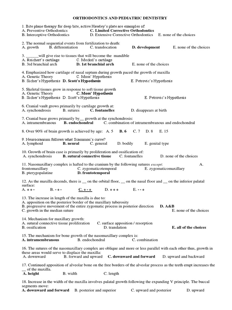 s7 Ortho Pedo | PDF | Human Tooth | Tooth