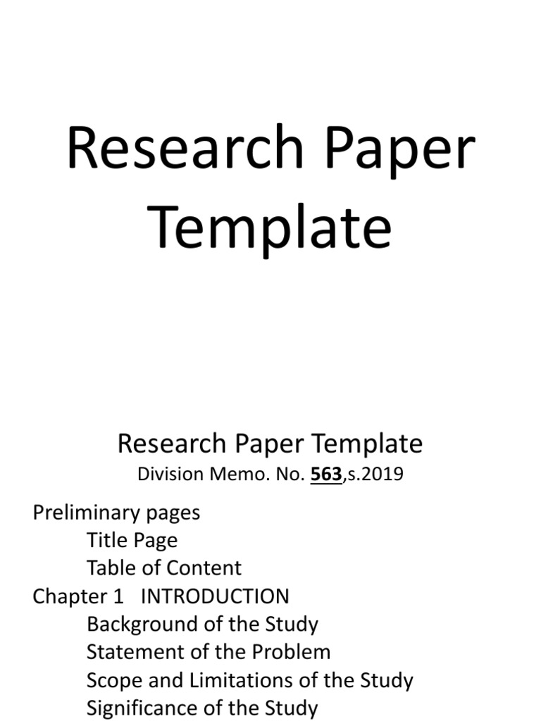 Research Paper Template | PDF