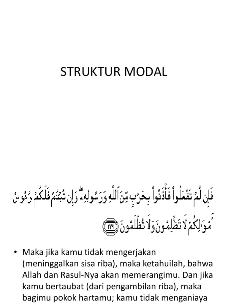 Struktur Modal | PDF