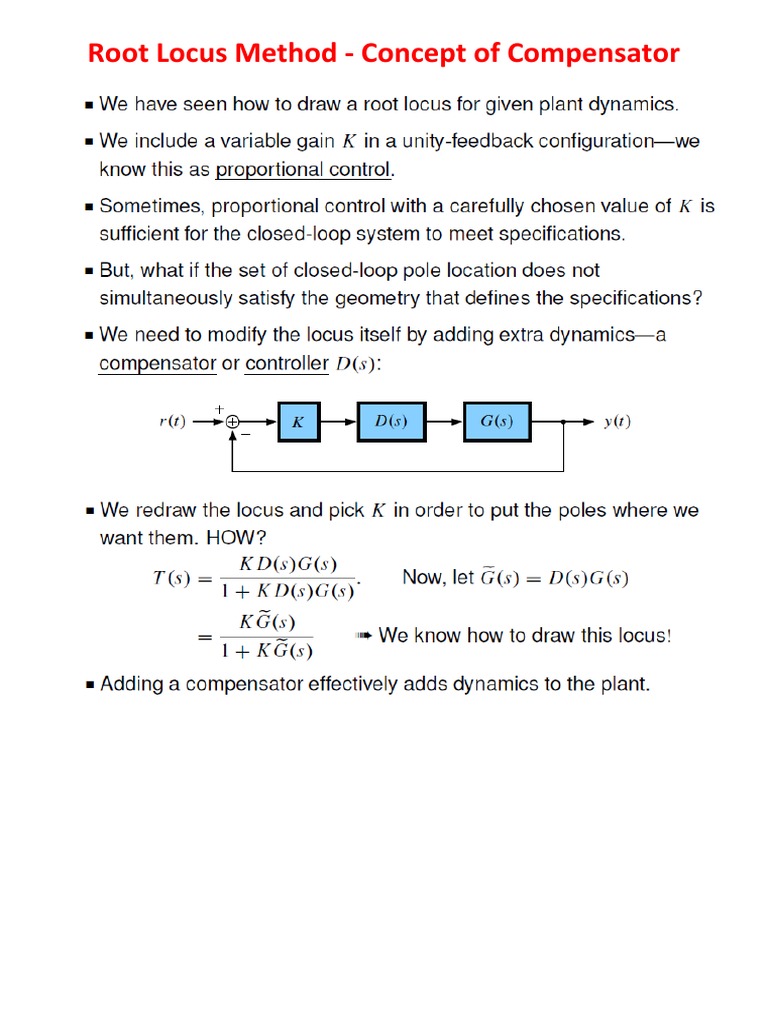 Design Via Root Locus | PDF | Control Theory | Systems Theory
