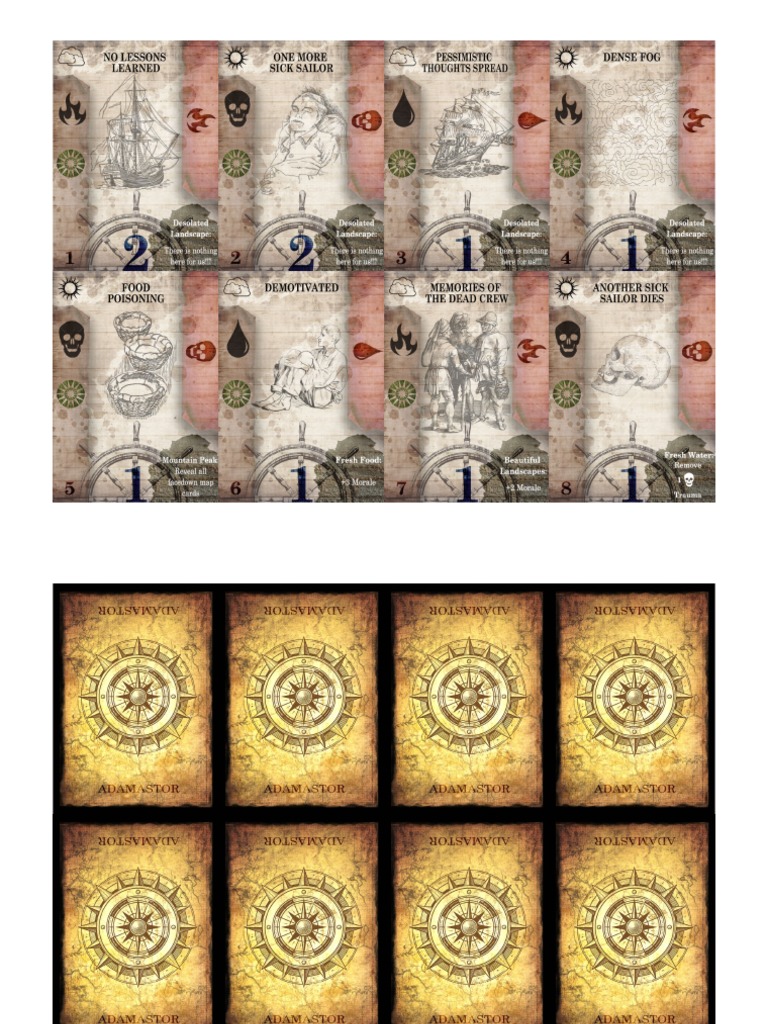 ADAMASTOR Cards A4 PDF | PDF