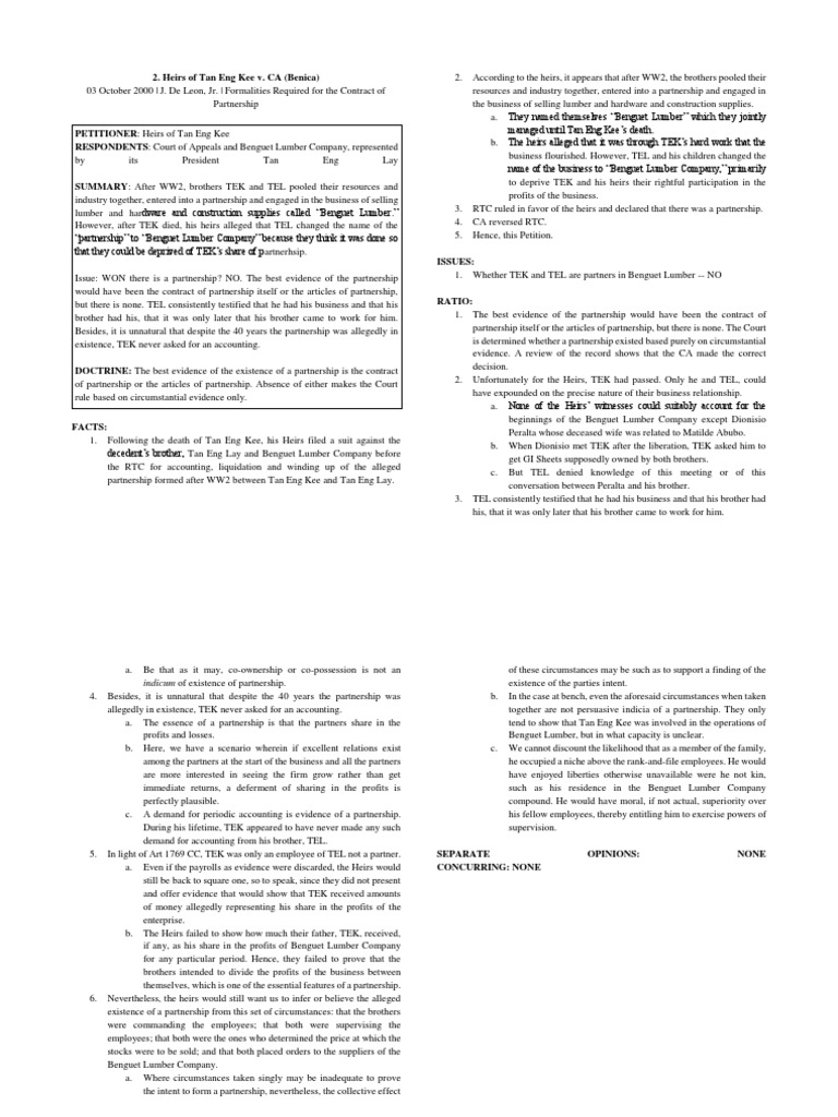 Heirs of Tan Eng Kee v. CA | PDF | Virtue | Government Information
