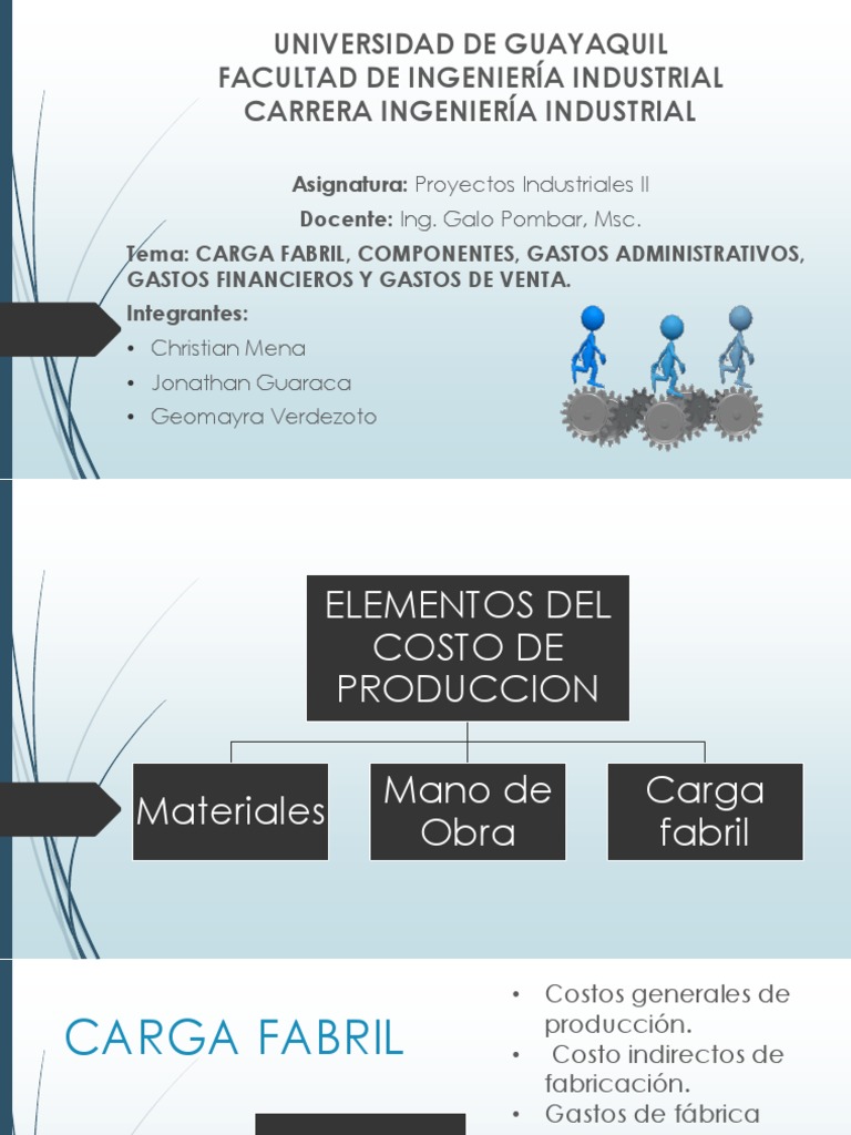 Carga Fabril Gastos Administrativos, Financieros y de Ventas | PDF ...
