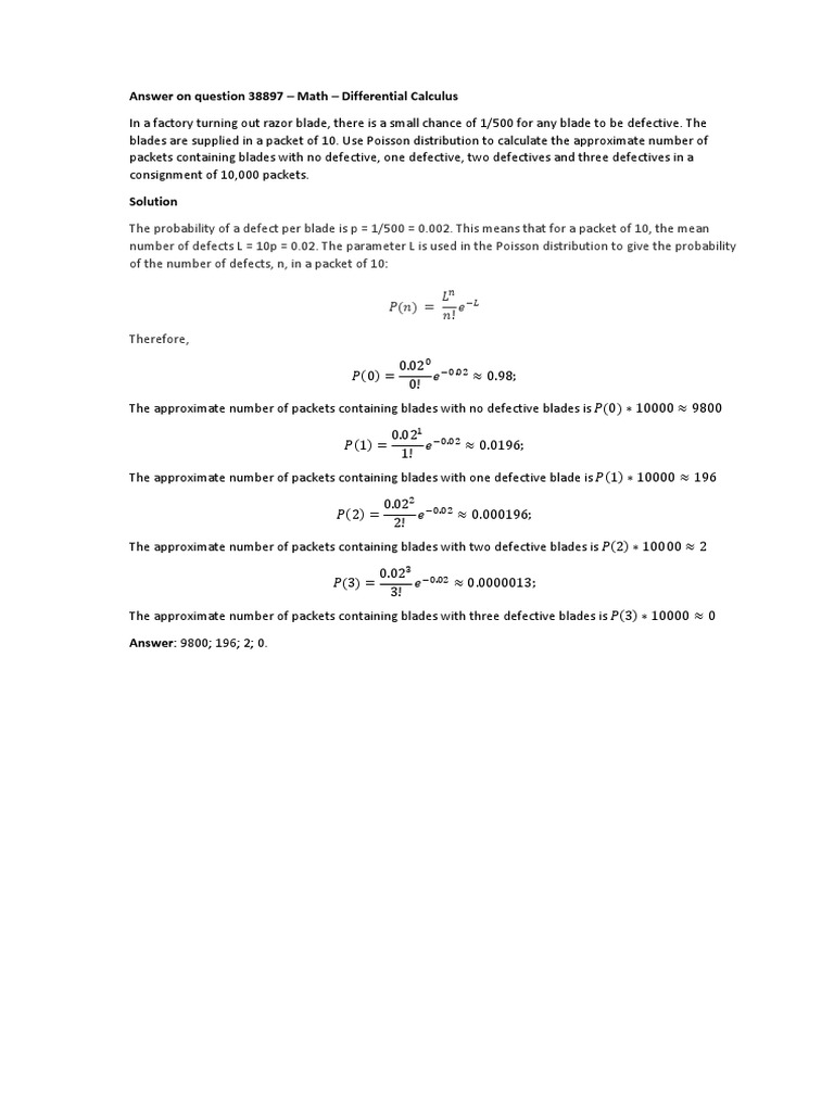 Poisson Distribution | PDF