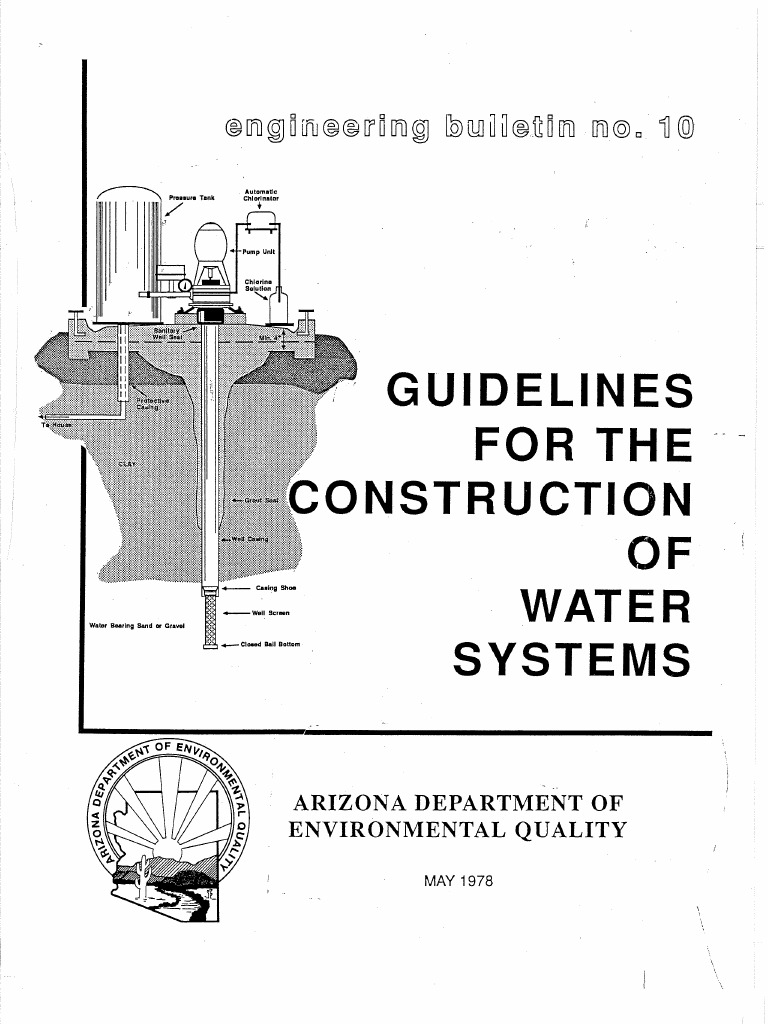 Bulletin 10 ADEQ (1978) | PDF | Water Supply Network | Water Supply