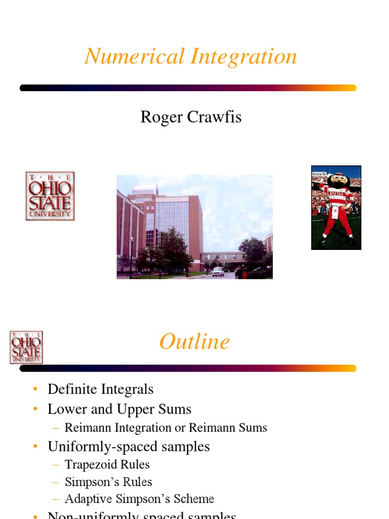 Kuliah5.1 - (Integrasi Numerik) | PDF | Integral | Calculus