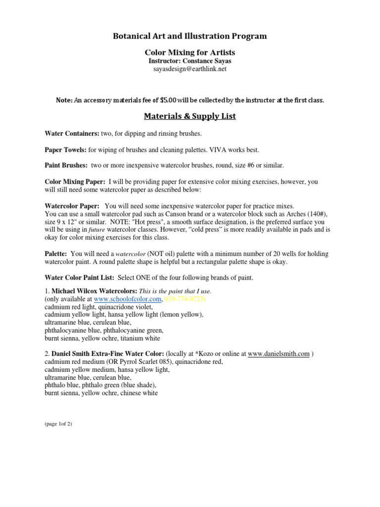 Color Mixing For Artists - Constance Sayas | PDF | Watercolor Painting ...