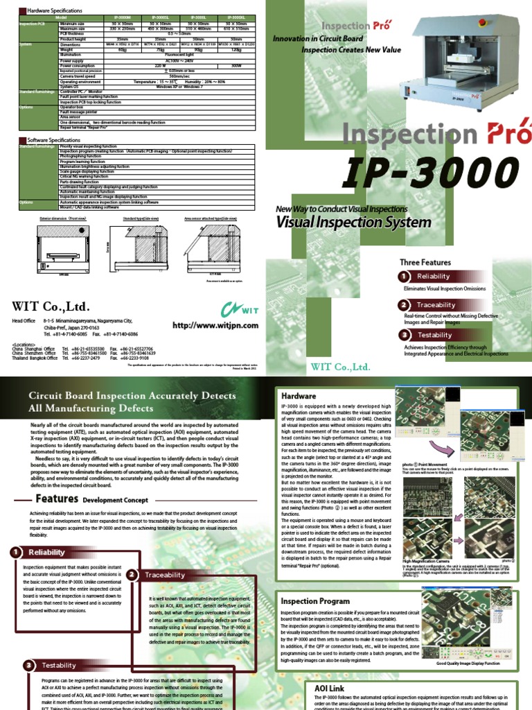 Ip3000 Brochure en | PDF | Camera | Printed Circuit Board