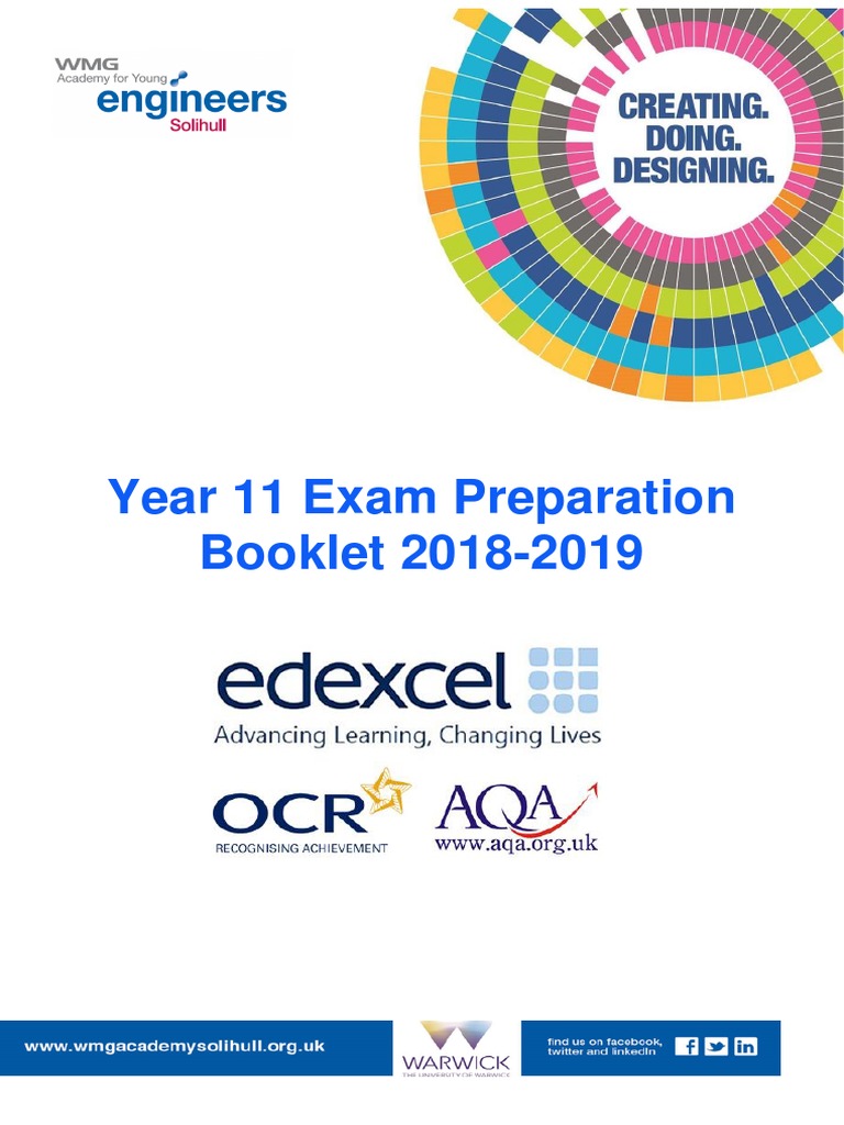 Year 11 GCSE Revision Guidance and Exam Booklet Solihull | PDF | Test ...