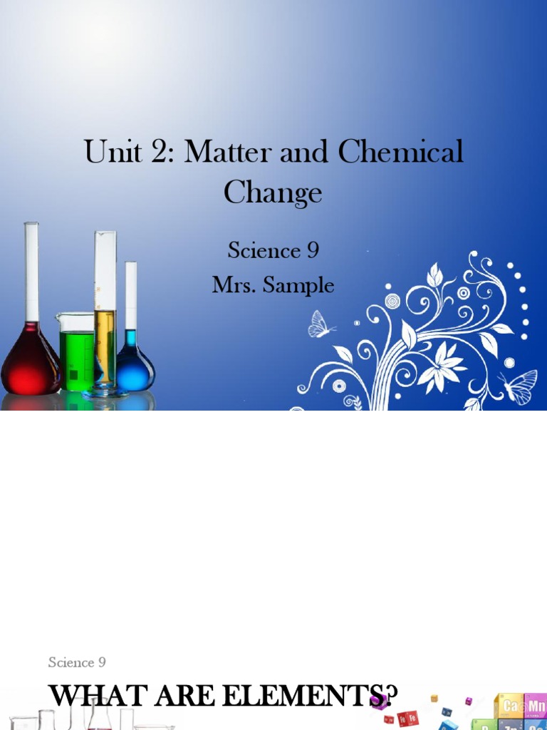 Understanding Elements and Chemical Change | PDF | Atoms | Chemical ...