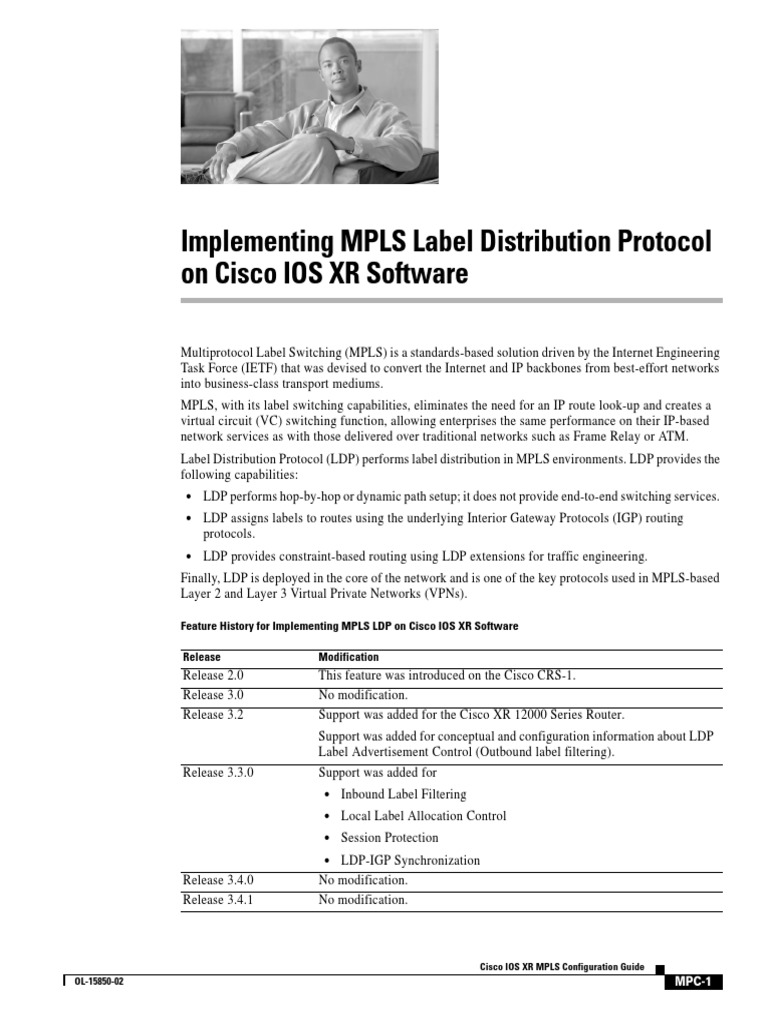 GC 37 LDP | PDF | Multiprotocol Label Switching | Networking