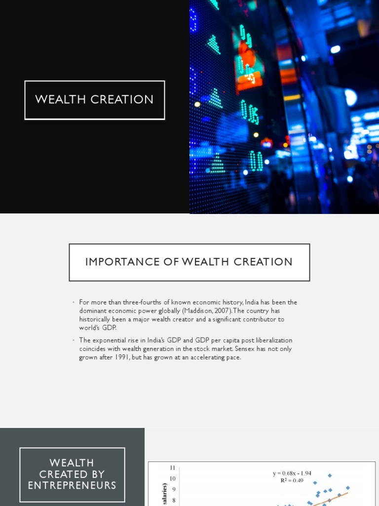 Wealth Creation and Entrepreneurship in India | PDF | Economic Growth ...