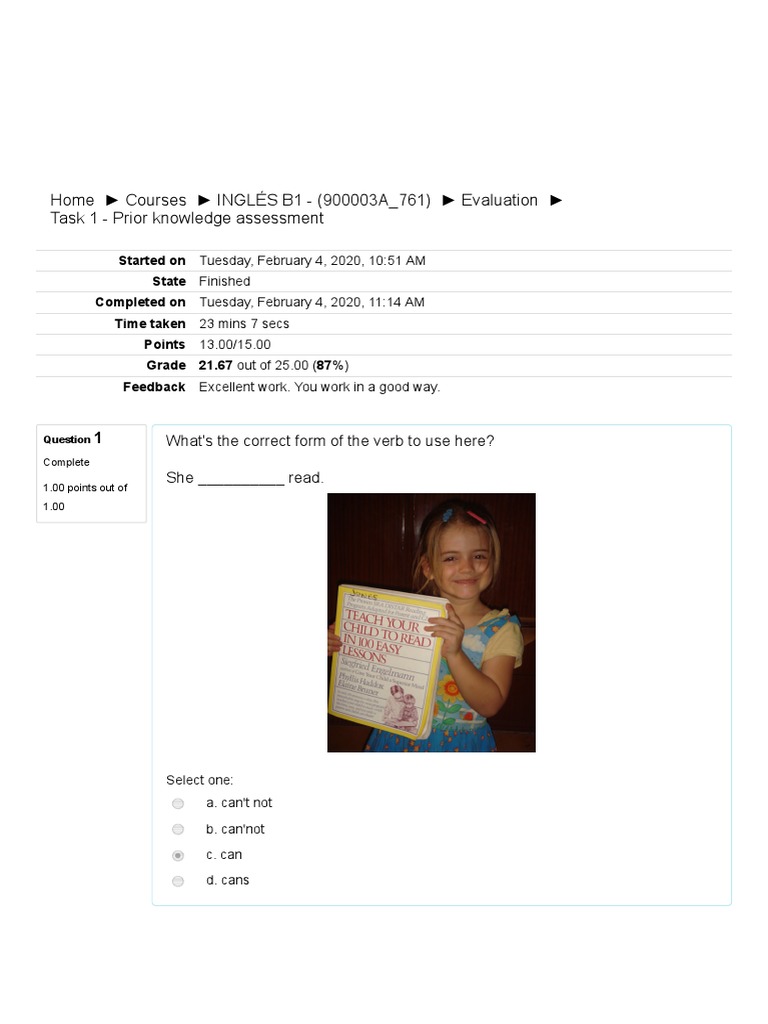 Task 1 - Prior Knowledge Assessment | Download Free PDF | Communication | Learning