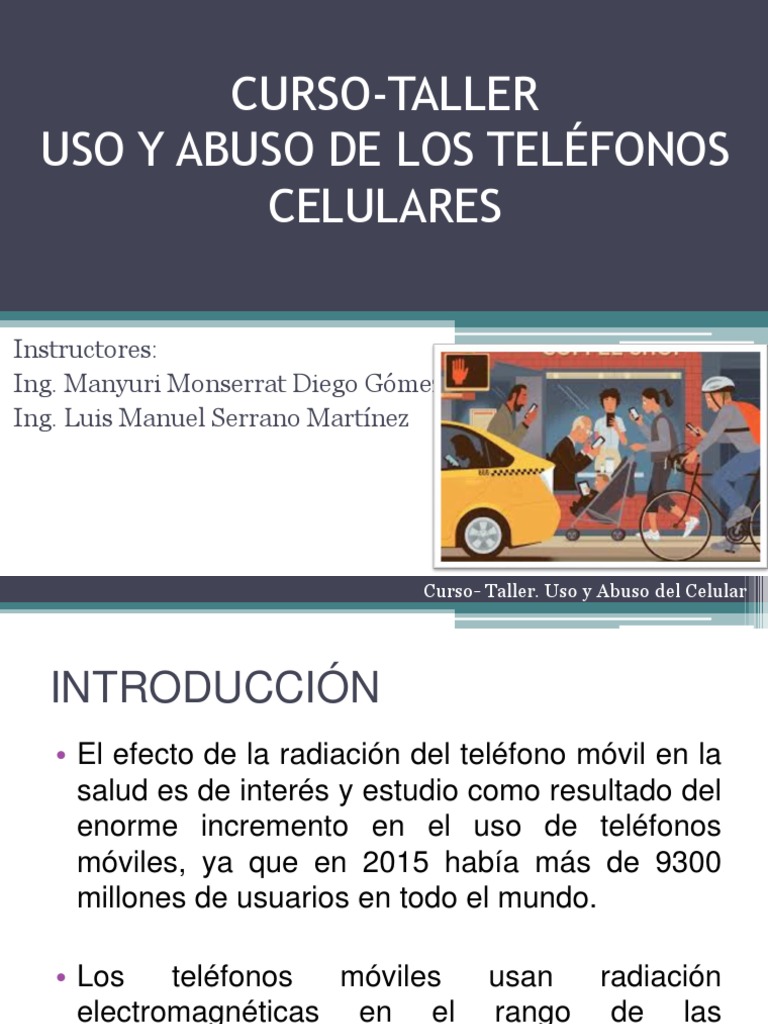 Uso Responsable del Celular | PDF | Teléfonos móviles | Radiación ionizante