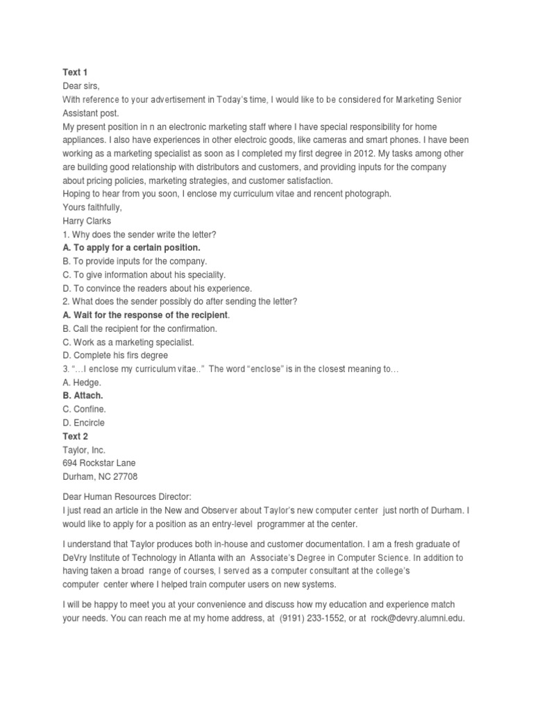 Application Letter | PDF | Application Software | Programmer