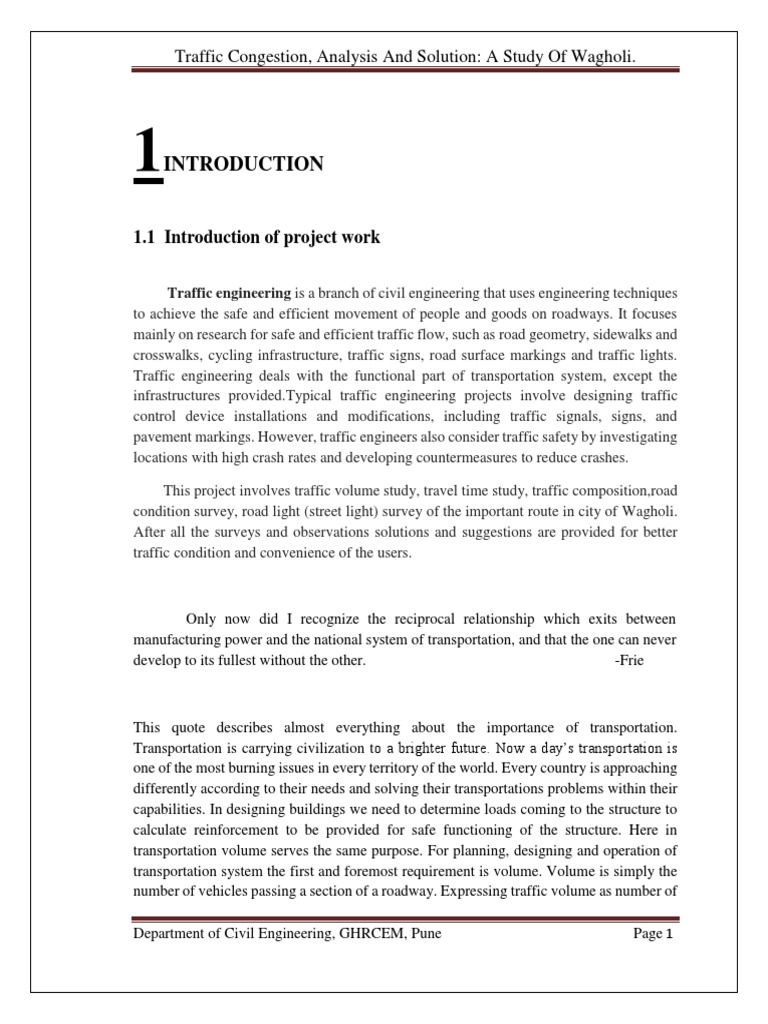BE FINAL PROJECT Okkkkkk | PDF | Traffic Congestion | Traffic