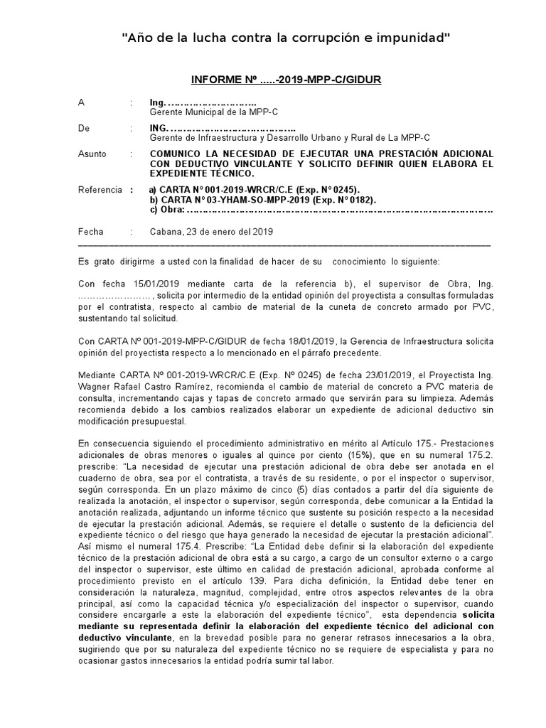 INFORME 21 2019 Consulta de Adicional Deductivo Vinculante | PDF | Gobierno