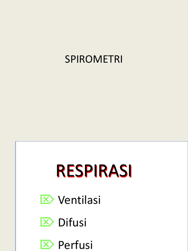 Panduan Lengkap Spirometri dan Ventilasi | PDF | Sains & Matematika