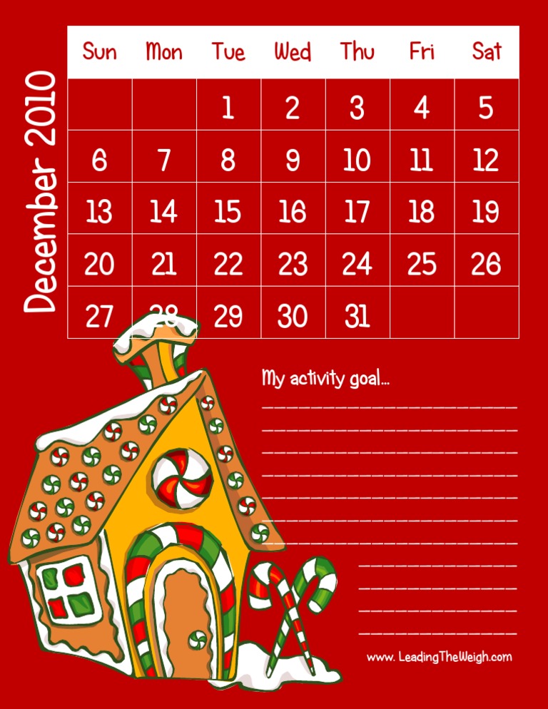 December 2010 Activity Tracker | PDF