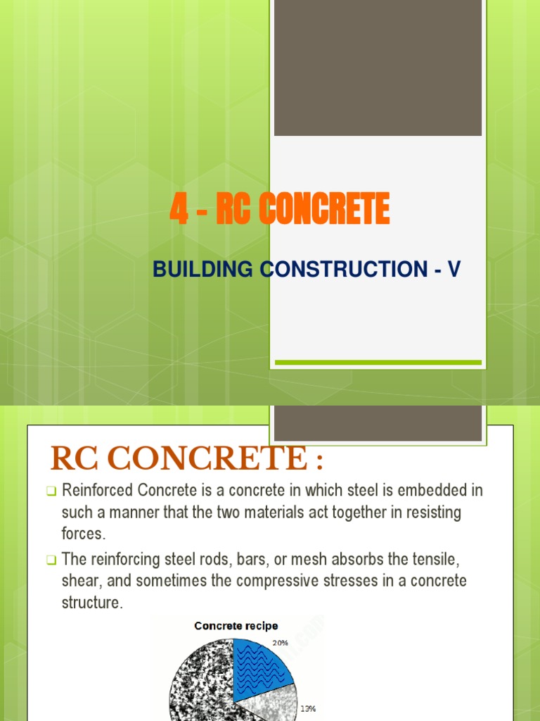 4 - RC Concrete | PDF | Reinforced Concrete | Concrete