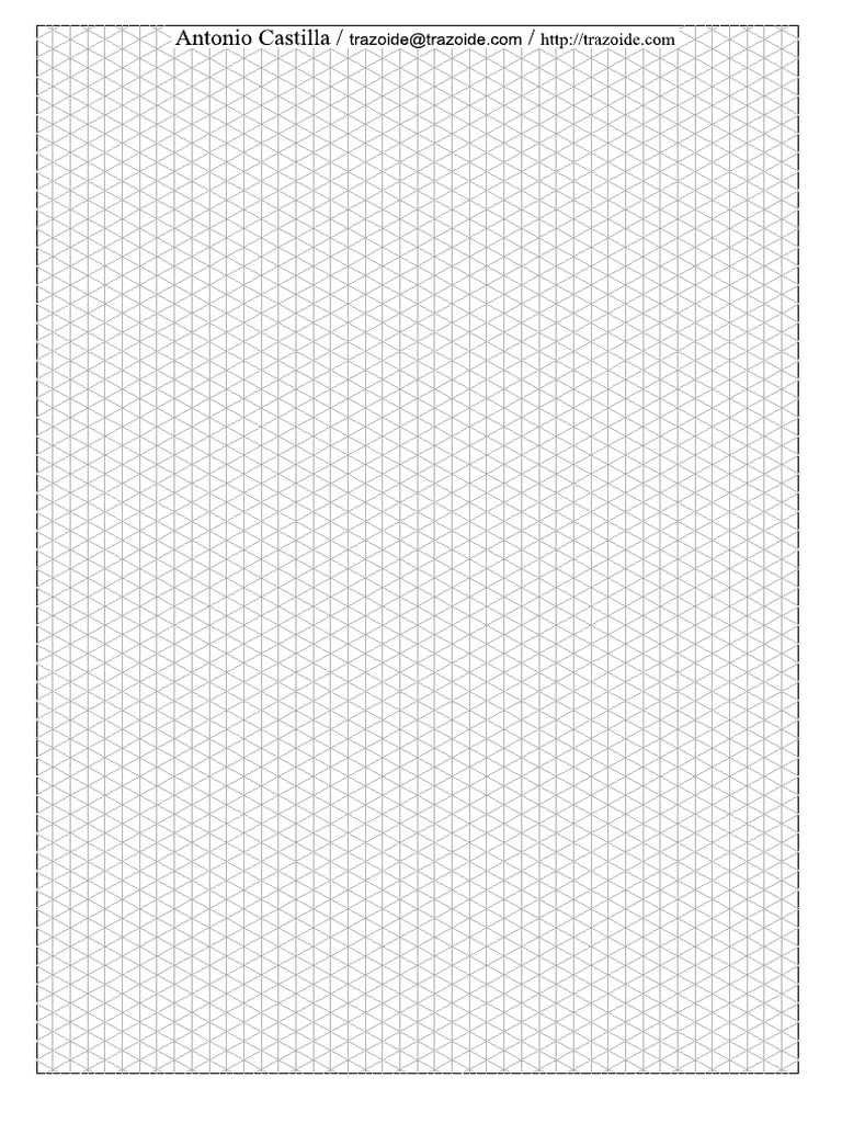 Plantilla de Hoja Isometrica PDF | PDF