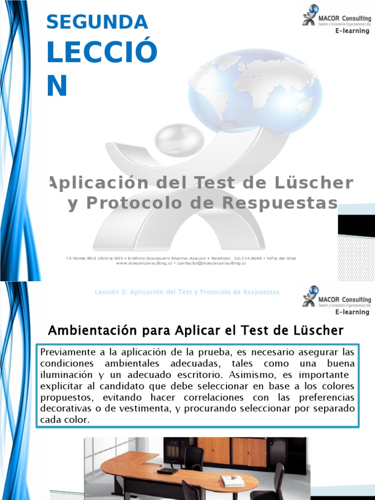 Lección 2 Aplicación del Test de Luscher y Protocolo de Respuestas (1 ...