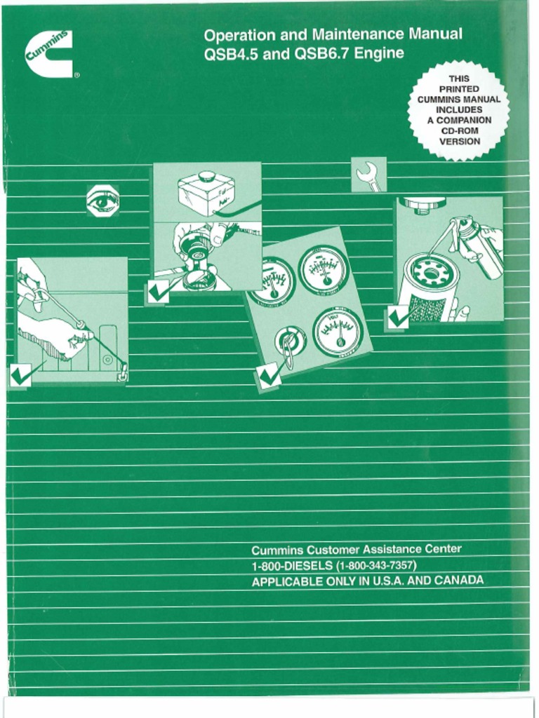 Operation and Maintenance Manual QSB4.5 and QSB6.7 Engine | PDF