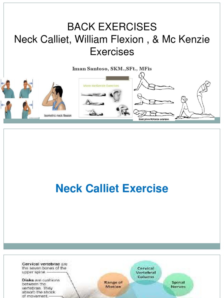 Neck Calliet, William Back, MC Kenzie Exercise | PDF