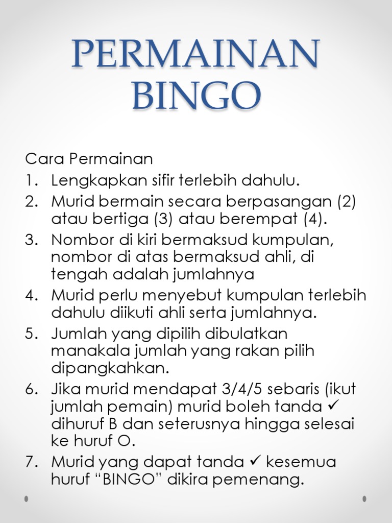 Bingo Kosong | PDF