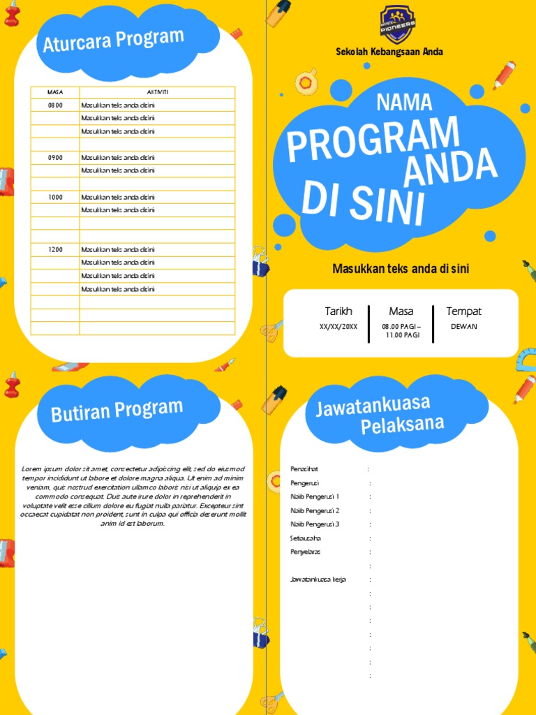 Buku Program Tema Alat Tulis | PDF
