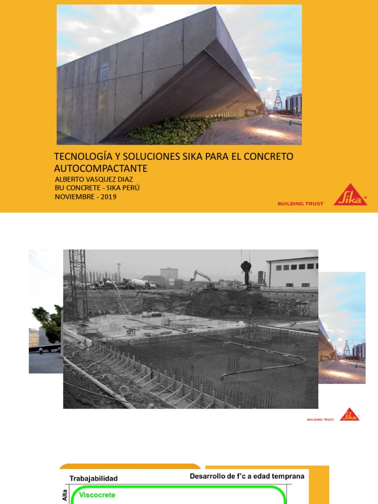 Tecnología Sika Concreto Autocompactante | PDF | Hormigón | Cemento