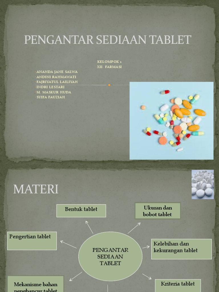 Kelebihan dan Kekurangan Sediaan Tablet | PDF | Kesehatan Holistik