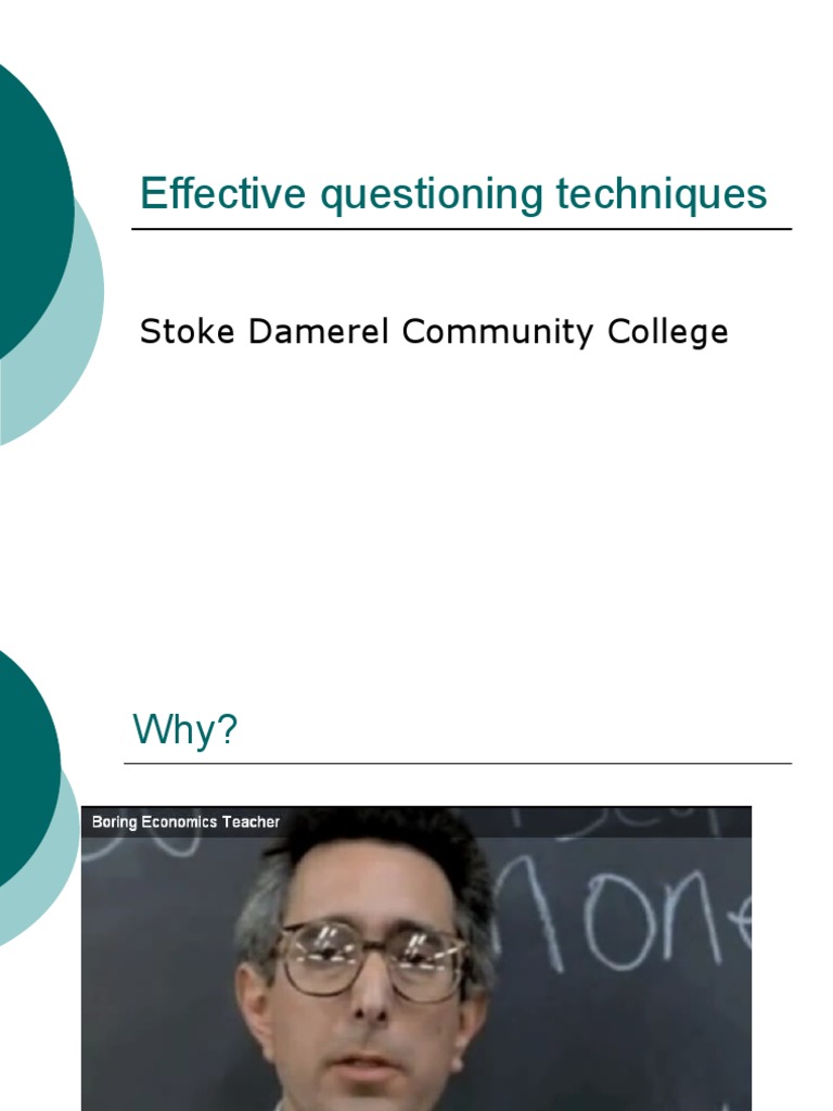 Effective Questioning Techniques 1 | PDF | Question | Learning