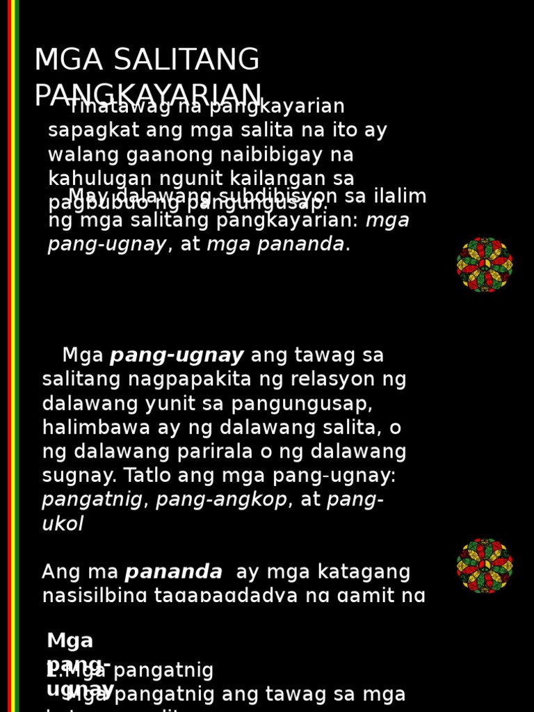 Pangkayariang Salita | PDF