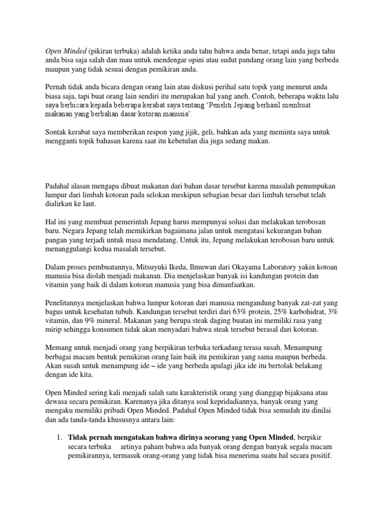 Open Mind | PDF | Sains & Matematika | Gaya Hidup