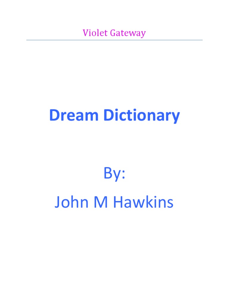 Dream Dictionary | PDF | Dream | Feeling